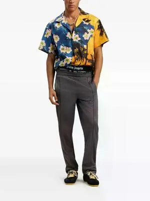Palm Angels Floral Sunset Short-sleeve Shirt - Blue