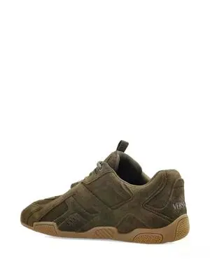 Versace Galaxia Suede Lace-up Sneakers - Green