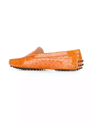 TOD'S Croc-effect Loafers