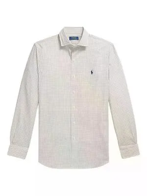 Ralph Lauren Checked-pattern Long-sleeve Shirt - Neutrals