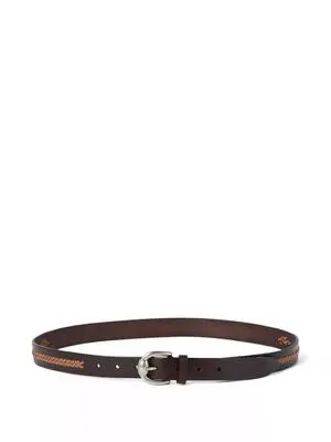 Brunello Cucinelli Braided Detail Belt - Brown