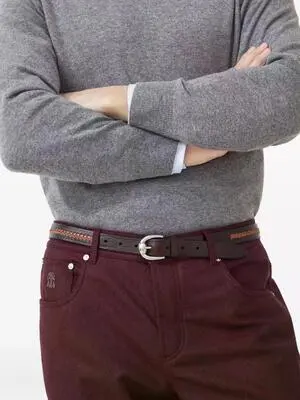 Brunello Cucinelli Braided Detail Belt - Brown
