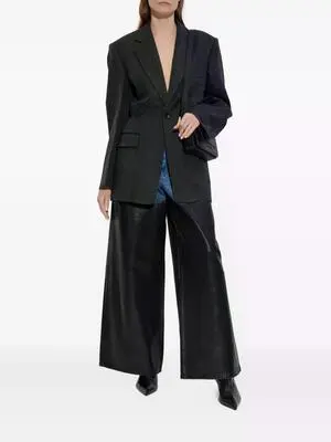 Alexander Wang Elastic-waistband Blazer - Grey