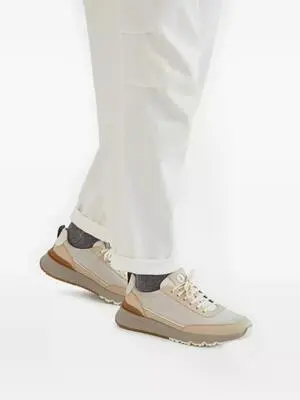 Brunello Cucinelli Panelled Sneakers - Neutrals