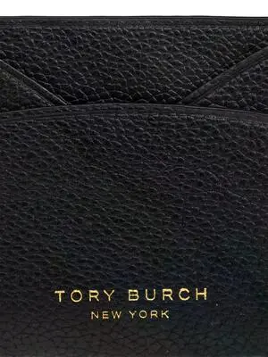 Tory Burch Romy Leather Card Holder - Black