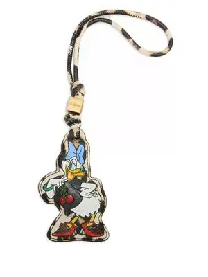 GANNI X Disney Animal-print Keyring - Brown