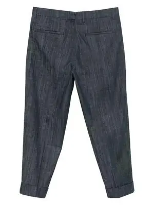 BERWICH Chiaia Pleated Trousers - Blue