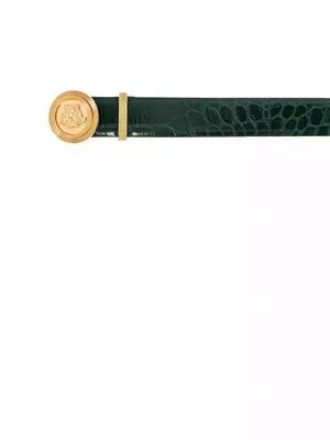 Versace Medusa Head-motif Crocodile-effect Belt