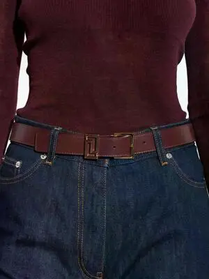 Versace Greca Goddess Leather Belt