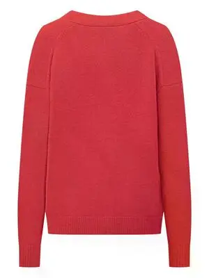 MARANT ETOILE Pocket Logo Cardigan - Red