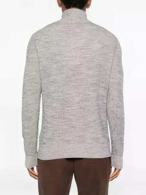 Marc O'polo Heavy Knit Zip Sweater - Grey