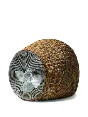 GERVASONI 1882 Wind Rattan Fan - Brown