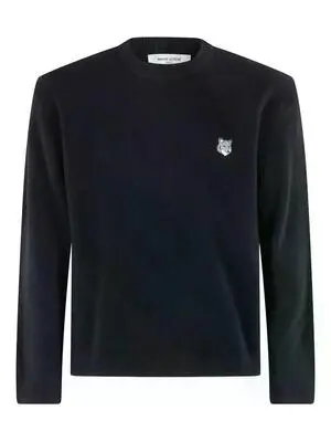 Maison Kitsuné Fox-head Sweater - Black