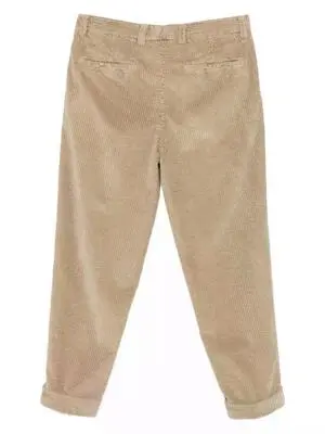 BERWICH Chiaia Gd Pleated Corduroy Trousers - Neutrals