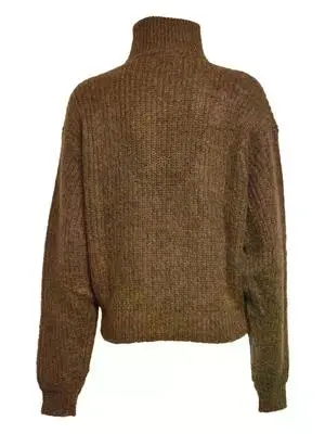MARANT ETOILE Danita Half-zip Sweater - Brown