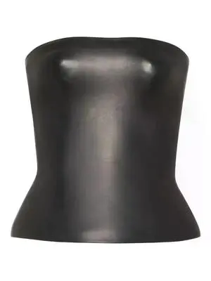 Jean Paul Gaultier Leather Strapless Top