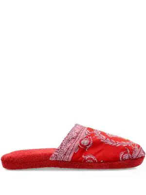 Versace Barocco-print Slippers
