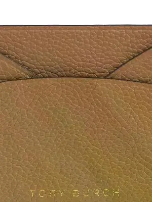 Tory Burch Romy Leather Card Holder - Brown