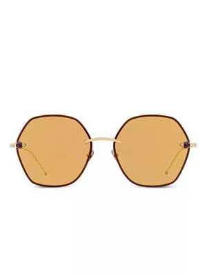 Pomellato Hexagonal Sunglasses - Brown