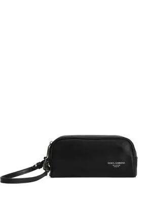 Dolce & Gabbana Logo-print Wash Bag - Black