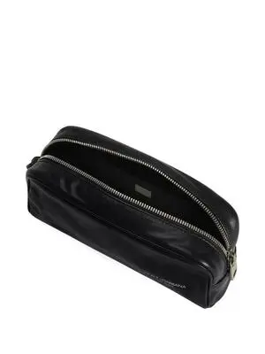 Dolce & Gabbana Logo-print Wash Bag - Black