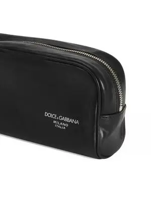 Dolce & Gabbana Logo-print Wash Bag - Black