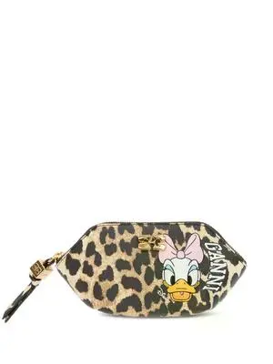 GANNI X Disney Leopard-print Wallet - Brown