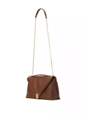 LANVIN Lambskin Shoulder Bag - Brown