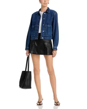 Rag & Bone Esme Faux Leather Skort