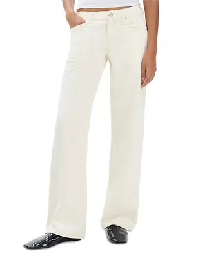 Rag & Bone The Saige High-rise Straight Jeans - Ecru
