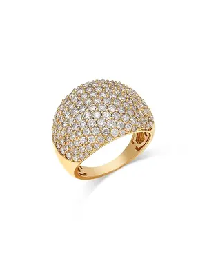 Bloomingdale'S Pave Diamond 14k Gold Ring 3.0 Tcw - Yellow Gold