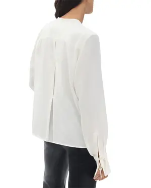 Rag & Bone Arden Pleated Blouse - Ivory