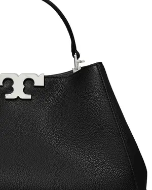 Tory Burch Eleanor Leather Satchel - Black