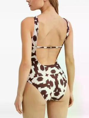 LENNY NIEMEYER Ikat Patchwork Print Swimsuit