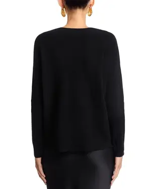 SIONI Crewneck Soutache Sweater - Black/ Eggshell