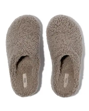 Fitflop Shuv Shearling Clogs - Taupe