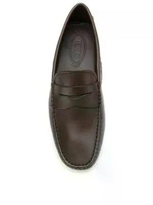 TOD'S Pebbled Leather Loafers