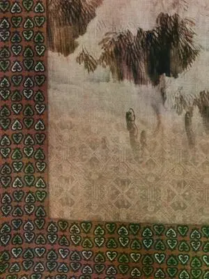 PIERRE-LOUIS MASCIA Euclides Fringed Patterned Scarf