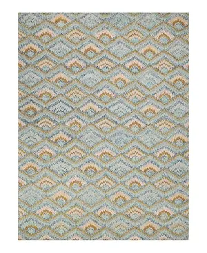 EXQUISITE RUGS Bargello 6814 Area Rug 5'x8 - Blue
