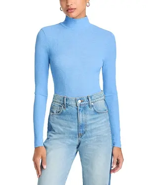 Veronica Beard Wyeth Long Sleeve Turtleneck Tee