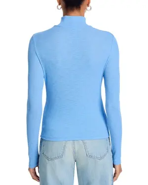 Veronica Beard Wyeth Long Sleeve Turtleneck Tee