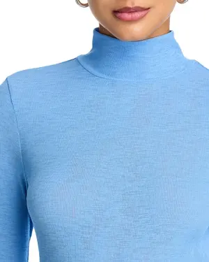 Veronica Beard Wyeth Long Sleeve Turtleneck Tee