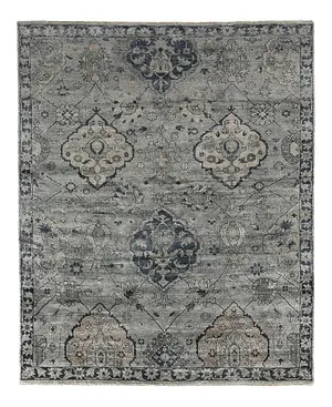 EXQUISITE RUGS Antique Weave Bamboo 3483 Area Rug 8'x10 - Blue