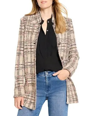 NIC+ZOE Stitchy Plaid Blazer