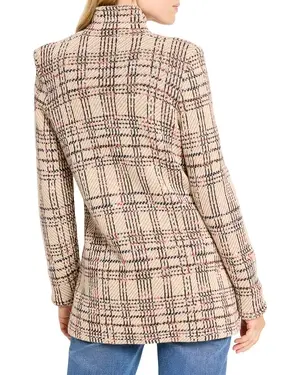 NIC+ZOE Stitchy Plaid Blazer