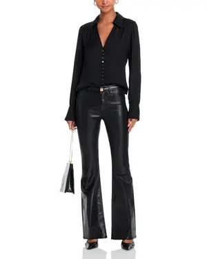 Paige Camu Shirt - Black