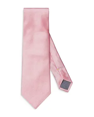 Eton Solid Silk Twill Neck Tie Pink