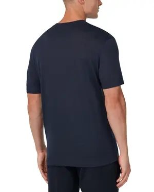 Boggi Milano Mixed Tee Exclusive - Navy Blue