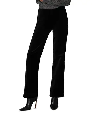 Joe's Jeans The Margot High Rise Straight Velveteen Jeans - Black