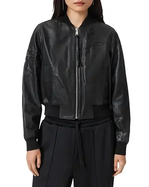 ALLSAINTS Orten Leather Bomber Jacket